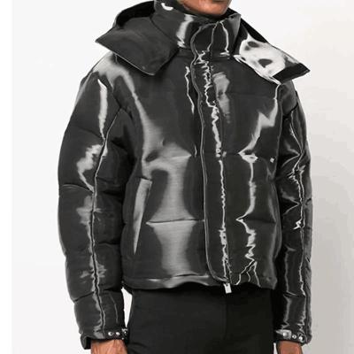 China OEM Custom Wholesale Reflective Nylon Men&prime;s Metallic Custom Winters Bubble Coat Logo for Shiny Men Padded Down Puffer Jacket for sale