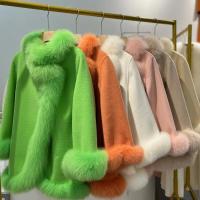 China New Design Autumn Winter Warm Women Shearling MID-Length Fox Fur Coats for Ladies for sale