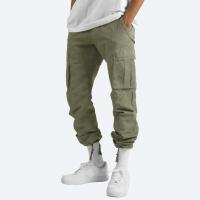 China Sports Polyester Super Dry Trousers Solid Pockets Zip Man Casual Cargo Pants for Men for sale
