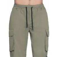 China Sports Polyester Super Dry Trousers Solid Pockets Zip Man Casual Cargo Pants for Men for sale
