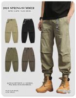 China Custom Track Jogger Pants Cargo Multi Pockets Pant Men Khaki Trousers Cargo Pants for Men for sale