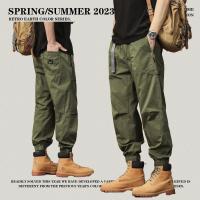 China Custom Track Jogger Pants Cargo Multi Pockets Pant Men Khaki Trousers Cargo Pants for Men for sale