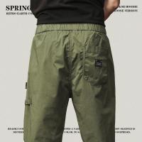 China Custom Track Jogger Pants Cargo Multi Pockets Pant Men Khaki Trousers Cargo Pants for Men for sale