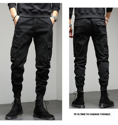 China 2023 Customize Casual Jogger 100% Cotton Twill Workout Hiking Men&prime;s Sweatpants Relaxed Fit Straight Camouflage Cargo Pants for sale
