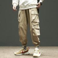 China fashion Cargo Casual Pockets Outdoor Sports Gym Hip Hop Street Wear Muscle Sweatsuits Sportswear Sweatpants Trousers Men&prime;s Pants for sale
