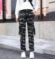 China Wholesale Fashion Ripped Jeans Womens Denim Pants Side Pocket New Trouser Pant for Woman Cargo Pant Jeans for sale