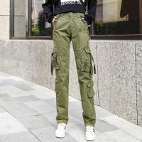 China Wholesale Fashion Ripped Jeans Womens Denim Pants Side Pocket New Trouser Pant for Woman Cargo Pant Jeans for sale