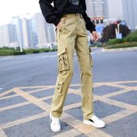 China Wholesale Fashion Ripped Jeans Womens Denim Pants Side Pocket New Trouser Pant for Woman Cargo Pant Jeans for sale