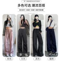 China Custom Casual High Quality Lightweight 100%Nylon Woven Sports Workout Blank Cargo Pants for Women for sale