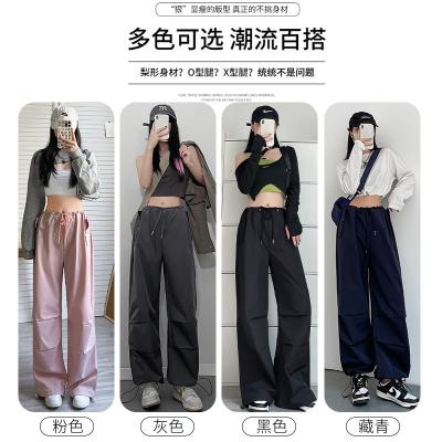 China Custom Casual High Quality Lightweight 100%Nylon Woven Sports Workout Blank Cargo Pants for Women for sale