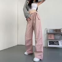 China Custom Casual High Quality Lightweight 100%Nylon Woven Sports Workout Blank Cargo Pants for Women for sale