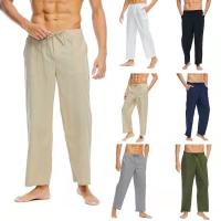 China Men&prime;s Casual Linen, Cotton and Linen Trousers for sale