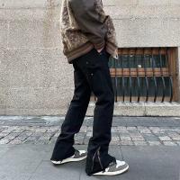 China Men Cargo Jogger Pants Cargo Multi Pockets Custom Straight Track Pant Men Khaki Trousers Cargo Pants for sale
