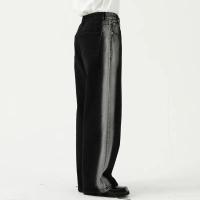 China Wholesale Custom Streetwear Designer Blank Baggy Distressed Vintage Jeans Stacked Flare Denim Pants Men for sale