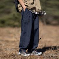 China Custom Men Pants Vintage Men&prime;s Casual Flared Drawstring Pants for sale
