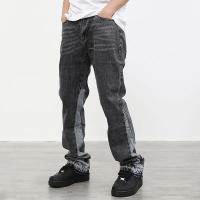 China Custom Streetwear Pant 100% Cotton Jogger Elasticated Waistband Black Men Blank Straight Leg Sweatpants for sale