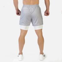 China Men 90 Polyester 10 Spandex Compressionh Quick Dry with Liner Training Running Short 2 in 1 Gym Shorts for Men for sale