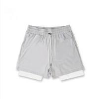 China Men 90 Polyester 10 Spandex Compressionh Quick Dry with Liner Training Running Short 2 in 1 Gym Shorts for Men for sale