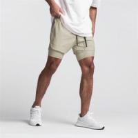 China Wholesale Custom Mesh Sweat Compression 2 in 1 Print Designer Nylon Fitness Boxer Gym Workout Sports Cargo Running Men&prime;s Shorts for sale