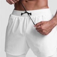 China Wholesale Custom Mesh Sweat Compression 2 in 1 Print Designer Nylon Fitness Boxer Gym Workout Sports Cargo Running Men&prime;s Shorts for sale