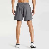 China OEM Workout Woven Shorts Polyester Double Layer Customized Logo Print Embroidery Comfortable Breathable Shorts for Men for sale