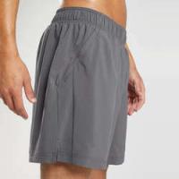 China OEM Workout Woven Shorts Polyester Double Layer Customized Logo Print Embroidery Comfortable Breathable Shorts for Men for sale