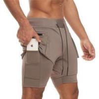 China Wholesale 2022 New Running Shorts Men 2 in 1 Double-Deck Quick Dry Sport Shorts Fitness Jogging Workout Shorts for sale