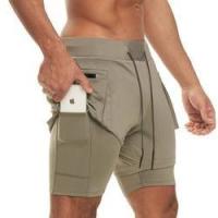 China Wholesale 2022 New Running Shorts Men 2 in 1 Double-Deck Quick Dry Sport Shorts Fitness Jogging Workout Shorts for sale