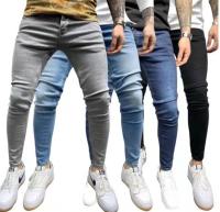 China Fashion Jean Trousers Classica Denim Pants Washed Paint Splash Stretch Jeans Casual Skinnyjeans Work Pants for sale