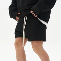 China Summer Drawstring Shorts Men Custom Brand Street Swear Running Thick French Terry Cotton Casual Short for sale