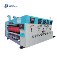 China Water Ink Carton Printing Machine With Die Cutting Slotting Machine For Corrugated Cardboard for sale