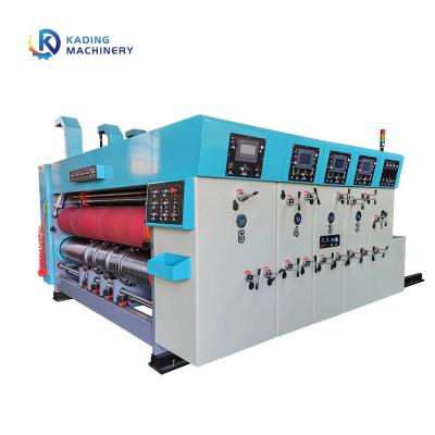 China Water Ink Carton Printing Machine With Die Cutting Slotting Machine For Corrugated Cardboard for sale