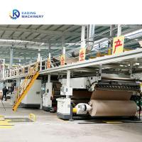 China High Speed Corrugated Board Making Machine With Conveyor Bridge And Gluing Machine for sale