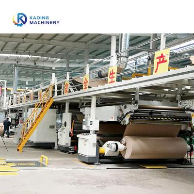 China High Speed Corrugated Board Making Machine With Conveyor Bridge And Gluing Machine for sale