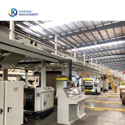 China Automatic Corrugation Line For Corrugated Board With Hydraulic Reel Roll Stand for sale