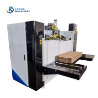 China Semi Automatic Single Piece Corrugated Box Stapling Machine Double Servo for sale