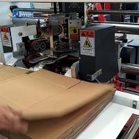 China 3500mm Corrugated Box Stitching Machine With PLC Touch Screen And Manual Feeding for sale