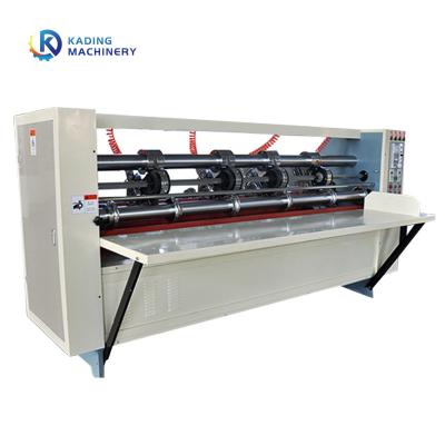 China Manual Feeding Slitting Machine Of Electric Adjustment 4 Slitters 6 Scorers for sale