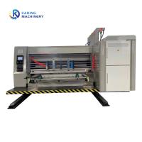 China Front Edge Feeding Corrugated Box Printing Machine With Slotter Die Cutter for sale