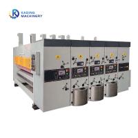 China Water Based Ink Flexo Corrugated Box Printing Machine With PLC Control for sale