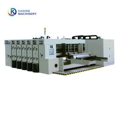 China High Speed Lead Edge Feeding Corrugated Box Printing Machine With Multi Color Printing for sale