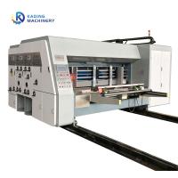 China Rotary Die Cutting Corrugated Box Printing Machine With Slotting Knives for sale