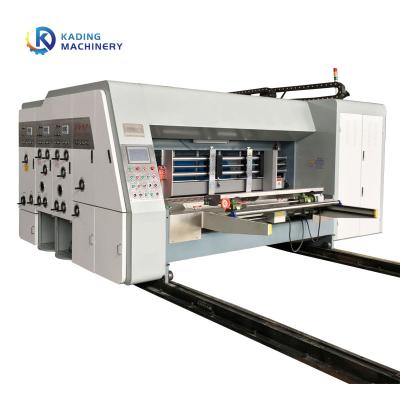 China Rotary Die Cutting Corrugated Box Printing Machine With Slotting Knives for sale