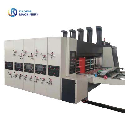 China Water Based Ink Flexo Corrugated Box Printing Machine Rotary Die Cutting for sale