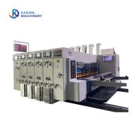 China Multi Color Cardboard Printer Machine With Rotary Die Cutting for sale