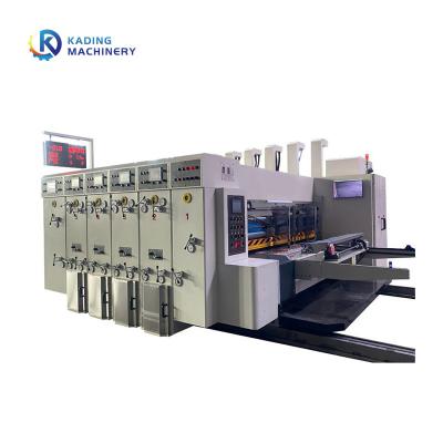 China Multi Color Cardboard Printer Machine With Rotary Die Cutting for sale