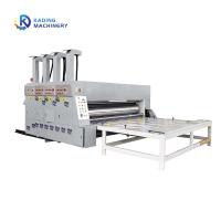 China Semi Automatic Corrugated Box Printing Machine With Slotting Die Cutting for sale