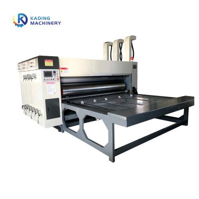 China Semi Auto Chain Feeding Carton Box Printing Machine For Corrugated Box for sale