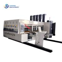 China Multi Color Cardboard Printer Machine With Rotary Die Cutting for sale