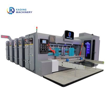 China Water Based Ink Flexo Corrugated Box Printing Machine With PLC Control for sale